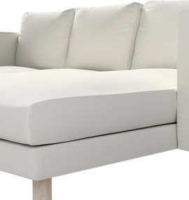 Potah na pohovku IKEA Norsborg 3-místná se šezlongem barva šedá látka pletený vzor