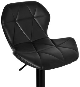 ViaDomo Via Domo - Barová židle Silvia - černá - 46x106x35 cm