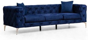 Atelier del Sofa 3-místná pohovka Como - Navy Blue, Modrá