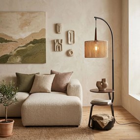 Toolight Toolight, stojací lampa, G156-1F, přírodní hnědá-černá, OSW-06413