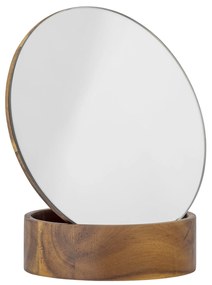 Bloomingville Kosmetické stolní zrcadlo Rita Acacia Wood, přírodní barva, sklo, dřevo