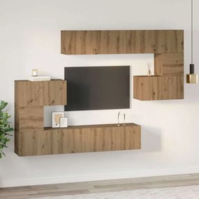 Sestava TV skříněk 8 ks Artisanový dub Kompozitní dřevo 3393218