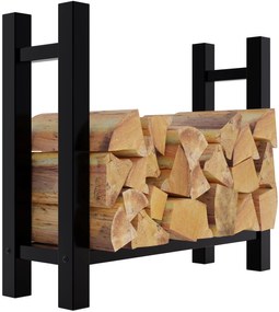 Stojan na palivové dřevo Heidal - hranatý rám | 80x80x30 cm