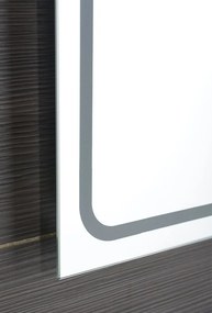 Sapho Sapho, Zrcadlo GEMINI s LED osvětlením 55x55cm, GM055