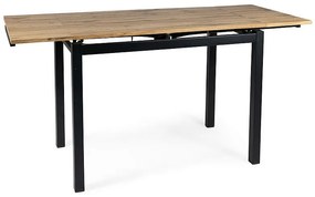 Jídelní stůl GODY 110(170)x74 dub artisan/černá