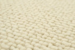 Avanti, Metrážový koberec Alfawool 86 bílý, na míru, šíře 4m,5m, béžová, ab (mřížka), ložnice