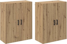 Nástěnná skříň 2 ks Artisanový dub 69,5 x 34 x 90 cm 3394507