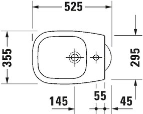 Duravit 22371000002 - Stojící bidet D-CODE 35,5x52,5 cm keramika/lesklá bílá