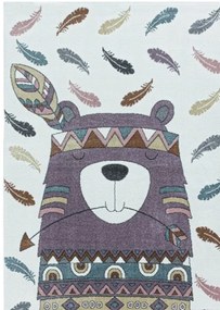 Dětský kusový koberec Funny 2104 violet - 200 x 290 cm