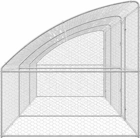 Psí kennel 3 ks Stříbrná 6 x 2 x 2 m Pozinkovaná ocel 3368339