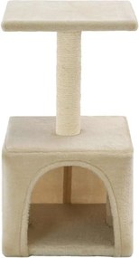 Škrabadlo pro kočky sisalové sloupky 55 cm béžové 170539
