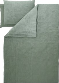 Livarno® Mušelínové ložní povlečení, 240 x 220 cm, 70 x 90 cm (zelená)
