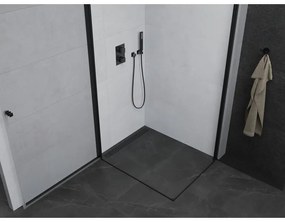 Mexen Pretoria Duo sprchový kout s otočnými dveřmi 80 x 70 cm, Průhledné, Černá - 852-080-070-70-00-02