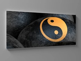 Liox XXL OBRAZ SYMBOL JIN JANG NA KAMENI Rozměr: 300 x 150 cm