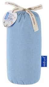 Velfont Respira nepropustné prostěradlo 90x220 cm - pudrově modrá