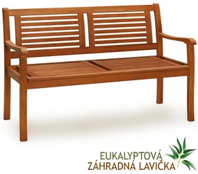 Zahradní lavice z eukalyptového dřeva - certifikát FSC®