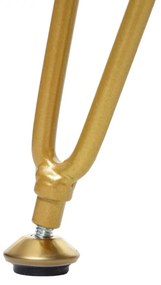 Taburetka s úložným prostorem K47 - samet, v45 x Ø33 cm - Šedá / zlatá
