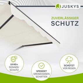 Juskys Kloubová markýza s ruční klikou Barva: šedá, Velikost: 250 × 200 cm