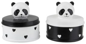 2x box Panda - Ø10*11 cm