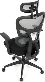 Ergonomická kancelářská židle LEXON - šedá síťovina