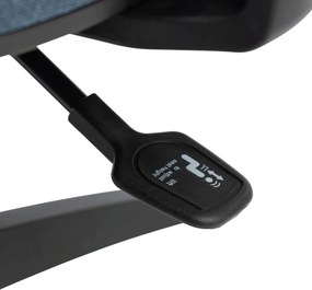 Ergonomická kancelářská židle MERTON - modrá síťovina
