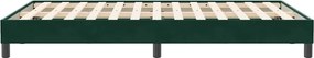 Postel Box Spring bez matrace tmavě zelená 120x210 cm samet 3315822