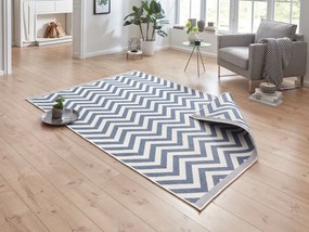 NORTHRUGS - Hanse Home koberce Kusový koberec Twin Supreme 103435 Palma blue creme – na ven i na doma - 80x150 cm