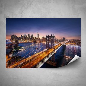 Plakát - Noční město (60x40 cm) - PopyDesign