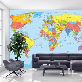 Fototapeta - Mapa světa (245x170 cm)
