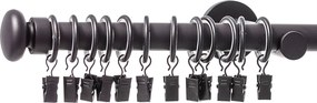 Jednoduchá garnýž Modern black matt 160cm
