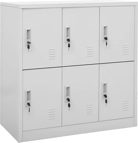 Uzamykatelné skříně 2 ks světle šedé 90 x 45 x 92,5 cm ocel 3095231