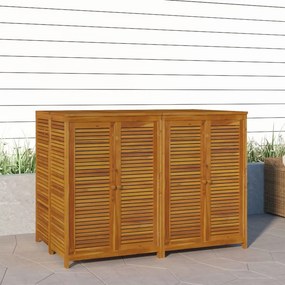 Zahradní úložný box 140 x 87 x 104 cm masivní akáciové dřevo 3155242