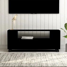 vidaXL TV skříňka 120x35x48 cm kompozitní dřevo [801349] Barva: Černá
