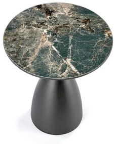 Konferenční stolek- MORENA- Zelený mramor / Černá / Zlatá