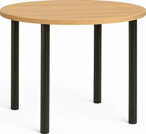 NW Kulatý jídelní stůl SIMARIO 1, 75 cm Barva/ dekor: Černá
