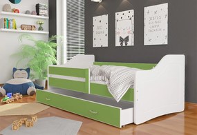 Expedo Dětská postel SWAN P1 COLOR + matrace + rošt ZDARMA, 160x80, bílá/bílá