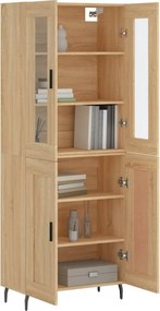 Skříň highboard dub sonoma 69,5 x 34 x 180 cm kompozitní dřevo 3198356
