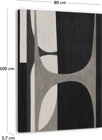 Ručně malovaný obraz na plátně 80x100 cm Onure – Kave Home