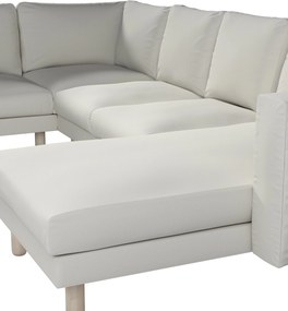 Potah na pohovku IKEA Norsborg rohová, 5-místná se šezlongem barva šedá látka pletený vzor