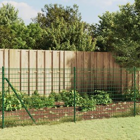 vidaXL Drátěný plot s kotevními hroty zelený 0,8 x 25 m