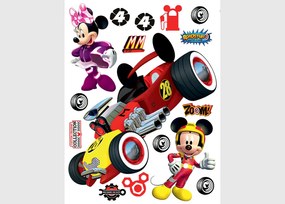 Dětská samolepka na zeď Disney Myšák Mickey Závody | 65 x 85 cm | DDK2307