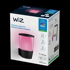 WiZ Elpas černé / Venkovní nástěnné svítidlo / LED / Wi-Fi / RGB / IP4