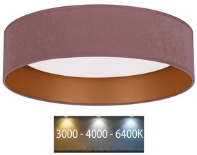 Brilagi - LED Stropní svítidlo VELVET LED/24W/230V 3000/4000/6400K růžová/zlatá
