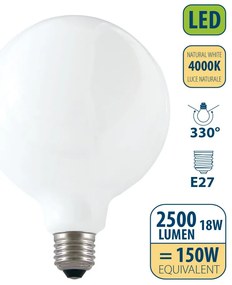 VELAMP OPAL FILAMENT žárovka 18W, E27, 4000K