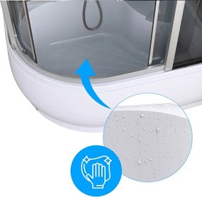 Terra Hydromasážní box WSH7106RS, 120x80 pravý se saunou