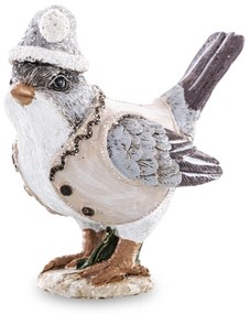 Figurka zimní ptáček s vestou 147554