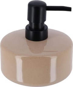 Dávkovač mýdla Shevron, béžová/s černými prvky, 400 ml