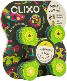 CLIXO Magnetická stavebnice Tiny  Mighty Dino / 9 kusů / od 4 let