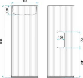 Rea, Volně stojící umyvadlo REA Margarita, REA-U0614