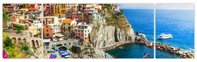 Obraz - Italská vesnička Manarola (170x50 cm)